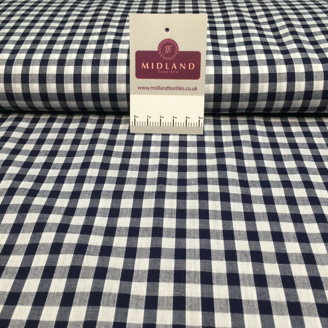 Cotton check checkered gingham dress fabric M1724
